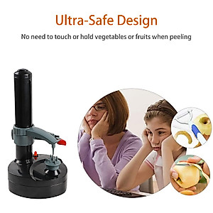 Electric Rotato Peeler with 13 Replacement Blades Kitchen Automatic Rotating Peeling Tool for Fruit & Vegetable