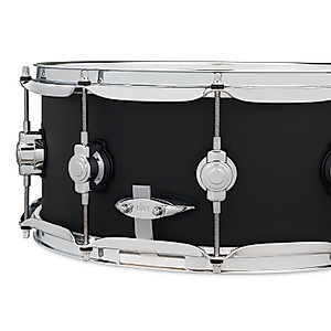 DW Design Series Maple Snare Drum - 6x14, Black Satin
