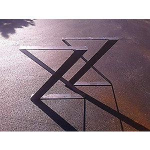 Metal Table Legs, HD Zig Zag Style - Any Size and Color