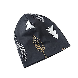 Galabloomer Newborn Swaddle Blanket with Beanie Set Baby Boy Receiving Blanket Gold Arrow