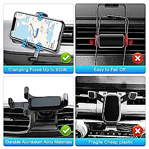 Sunsdrew Custom Fit for Phone Holder Jeep Renegade 2015-2023 Air Vent Cell Phone Holder Handsfree Thick Case Friendly Car Phone Mount for iPhone, Samsung, Moto, Nokia and Other Smartphones