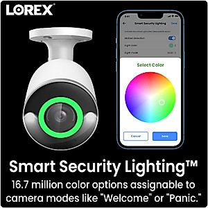 Lorex Fusion 4K Security Camera System w/ 2TB NVR – 16 Channel PoE Wired Home Security w/ 3 Bullet IP Cameras – Smart Security Lighting & Motion Detection, Active Deterrence, Color Night Vision