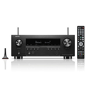 Denon AVR-S960H 8K Ultra HD 7.2 Channel (90Watt X 7) AV Receiver 2020 Model - Built for Gaming, Music Streaming, 3D Audio & Video, Alexa + HEOS, Black (Discontinued by Manufacturer)