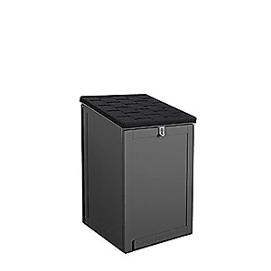 CoscoProducts COSCO 88333BGY1E BoxGuard Large Lockable Package Delivery and Storage Box, 6.3 cubic feet, Black/Grey