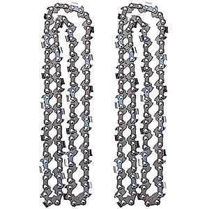 Mannial CS1400 RY40503 14“ Chainsaw Chain 3/8 LP .043" Gauge 52 DL Fits Maki-ta XCU03 XCU04 XCU07 Ryobi RY40502 RY40503 EGO CS1401 Echo 90PX52CQ 200CS 230CS HUsqvarna Chainsaw Pack of 2