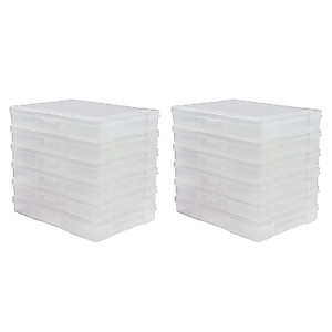 novelinks Transparent 5" x 7" Photo Storage Boxes - Photos Organizer Cases Photo Keeper picture organizer photo boxes storage for Photos (12)