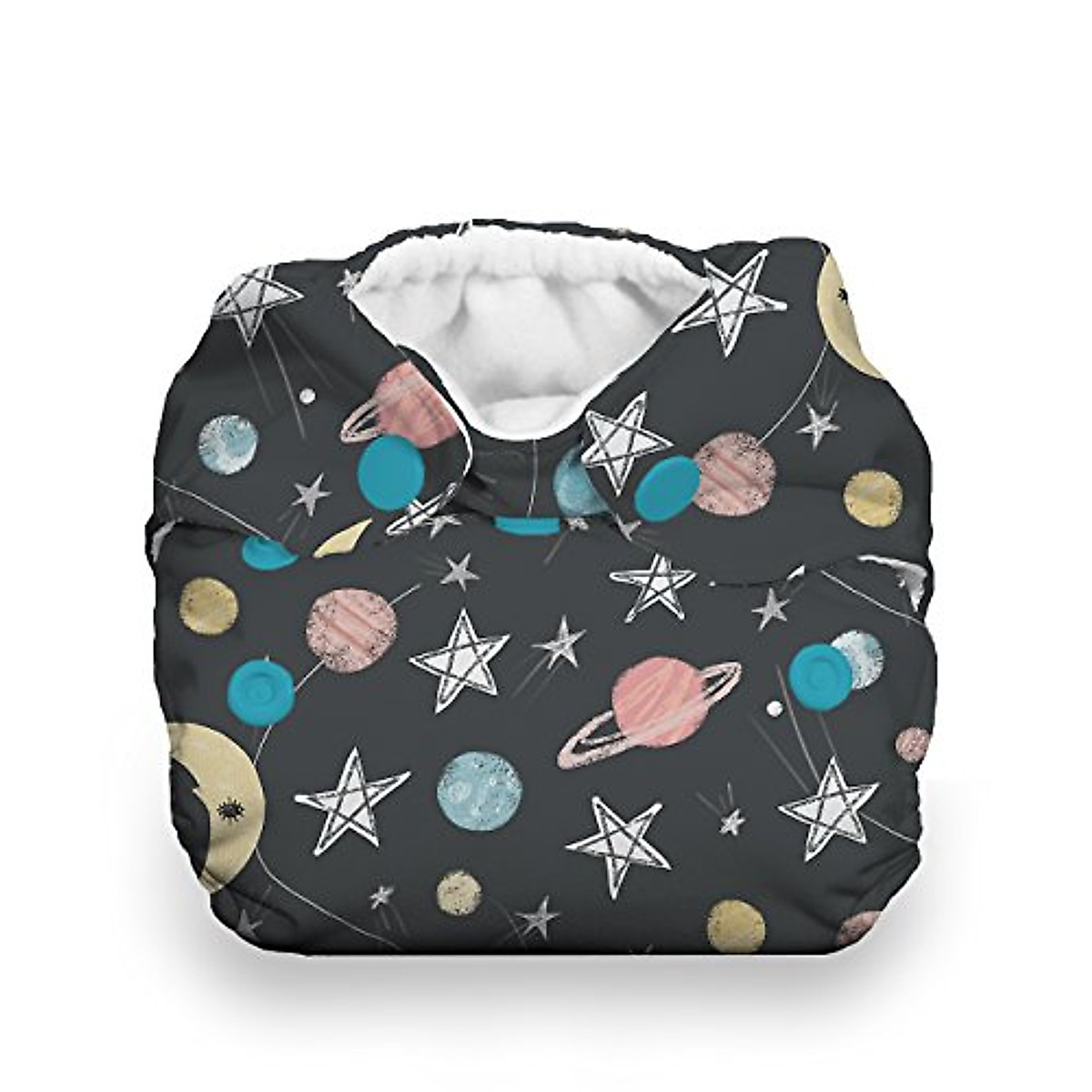 Thirsties Newborn All in One Reusable Cloth Diaper, Snap Closure, Stargazer (5-14 lbs)