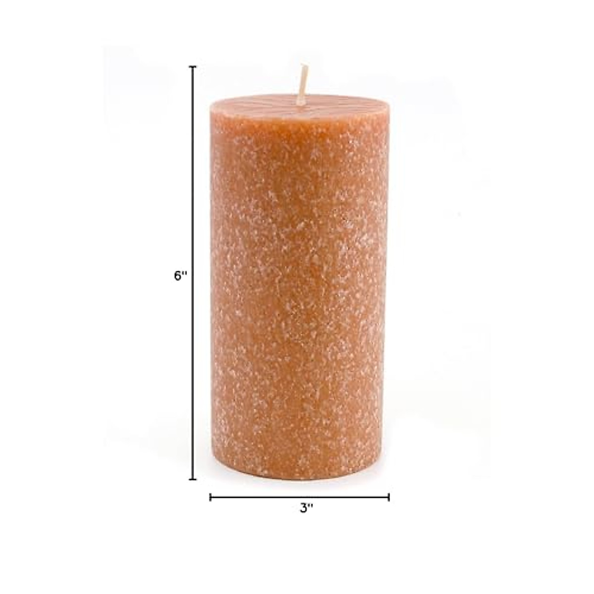 Root Candles 33619 Unscented Timberline Pillar Candle , 3 x 6-Inches, Rust