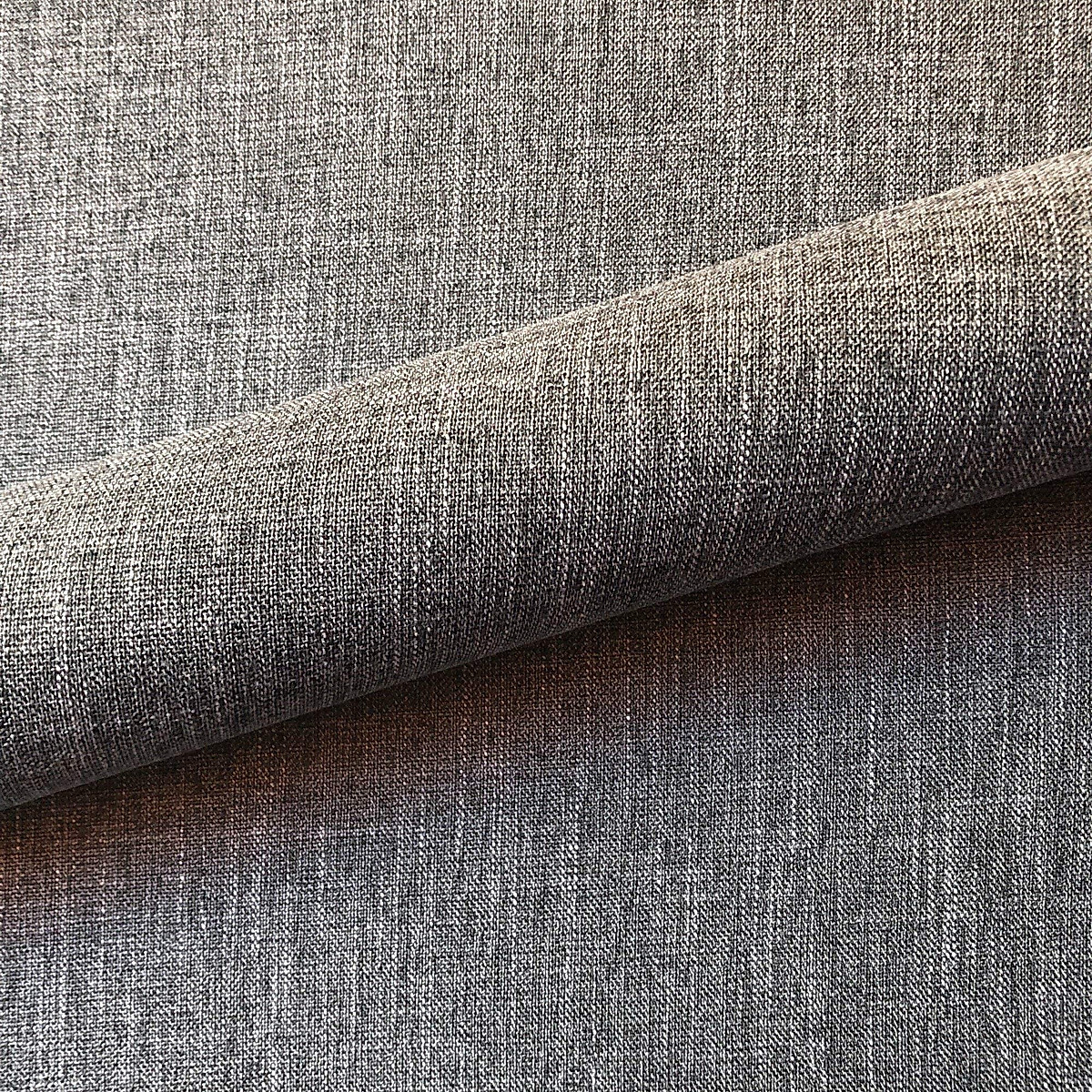 Gray Menswear Light Semi-Sheer Linen Upholstery Fabric 54" by The Yard