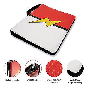 OMOTIYA Trading Card Binder, Fit 720 Cards with 9-Pocket Double Side Pages, Baseball Collection Binder with 40 Sleeves Included, Sports Card Collectors Album Holder for TCG