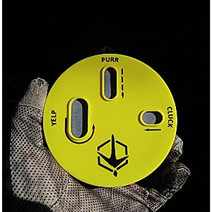 Hunters Specialties HS Strut Cookie Cutt'R Tracer Turkey Clucks Yelps Purrs Hunting Friction Lid Slate Pot Call, Yellow