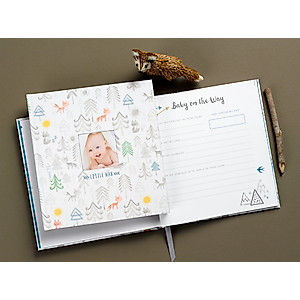 C.R. Gibson Little Man Perfect-Bound Memory Book for Newborn and Baby Boys, 9.5" x 10", 1 Count (Pack of 1)