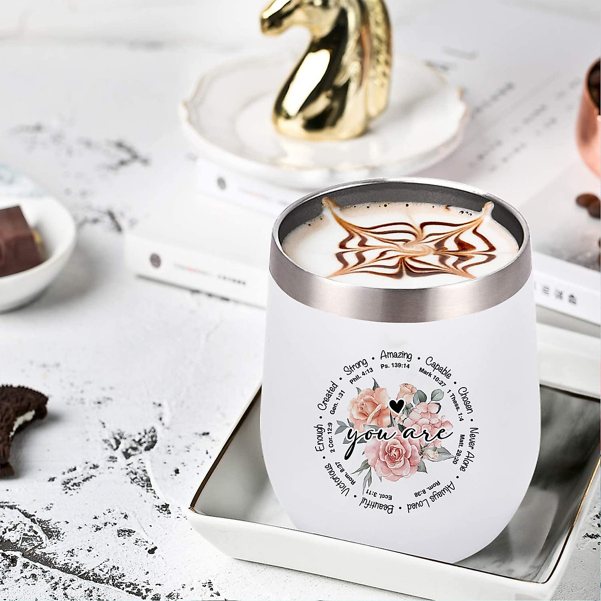 Jevuta Christian Gifts For Women Faith, Religious Gifts for Women, Bible Verse Gift, Christmas Inspirational Gifts For Mom, Spiritual Gifts for Women, Pastor Appreciation Gifts Tumbler(12oz)