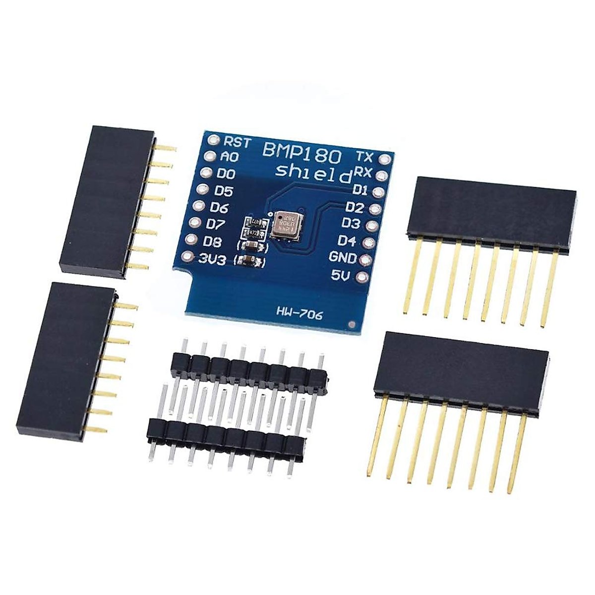 HiLetgo 2pcs BMP180 Digital Barometric Pressure Sensor Board for Wemos D1 MINI ESP8266 3.3V/5V Replace BMP085 Sensor Module