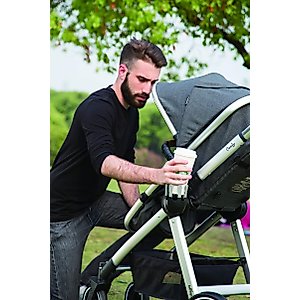 Stroller Cup Holder with Flexible Grips and Newly Designed Adjustable Straps, Universal, 360 Degrees Rotation, Multi-Functional 2020-Model