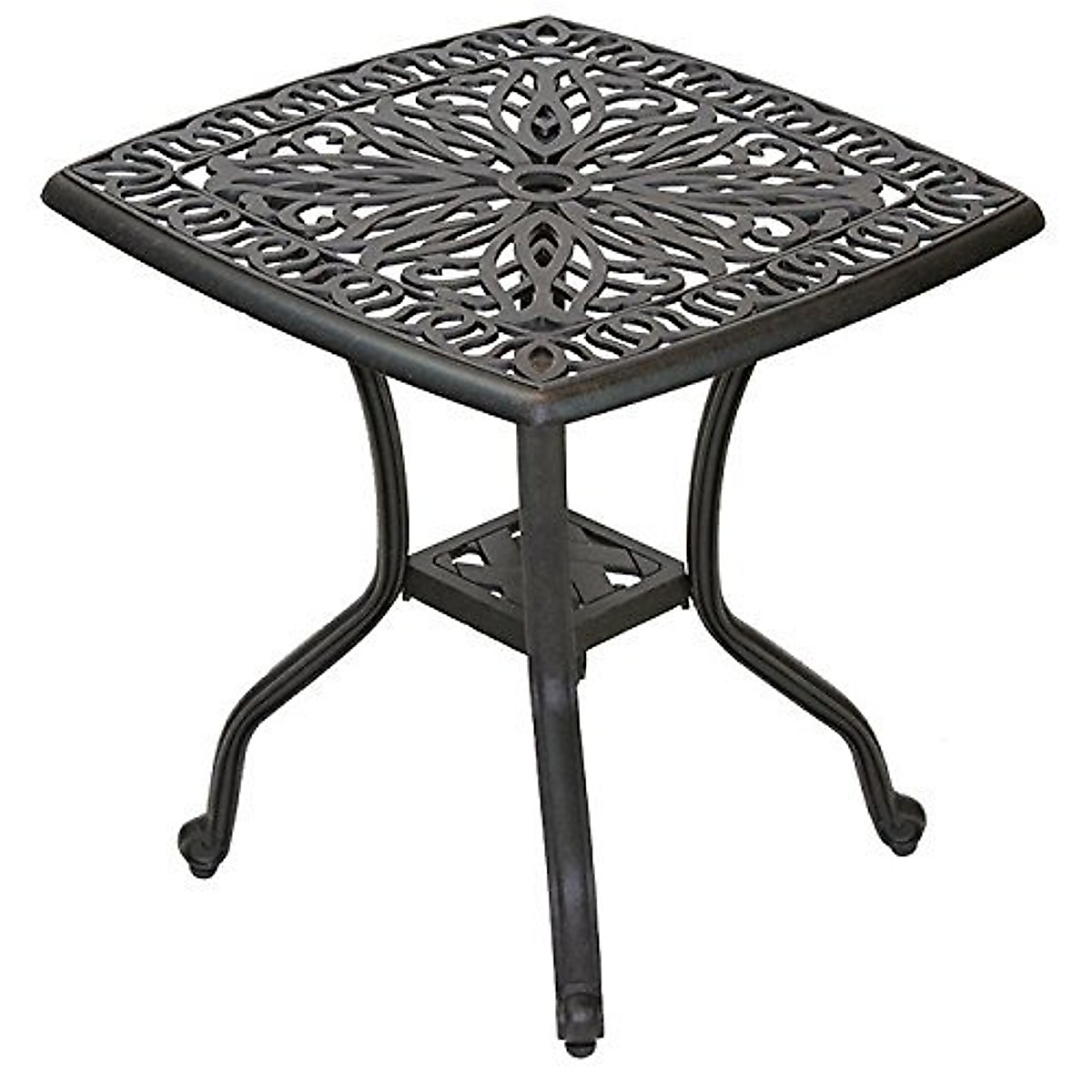 Theworldofpatio Elizabeth Cast Aluminum Powder Coated 8pc Deep Seating Set with Adjustable Club Chairs - Antique Bronze