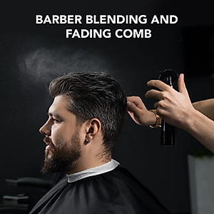 Gentlemen Republic Fade Comb for Fades, Blending and Men Hair Cuts – Soft Round Tips, Soft Touch, Strong Teeth with Strong Body – Ma