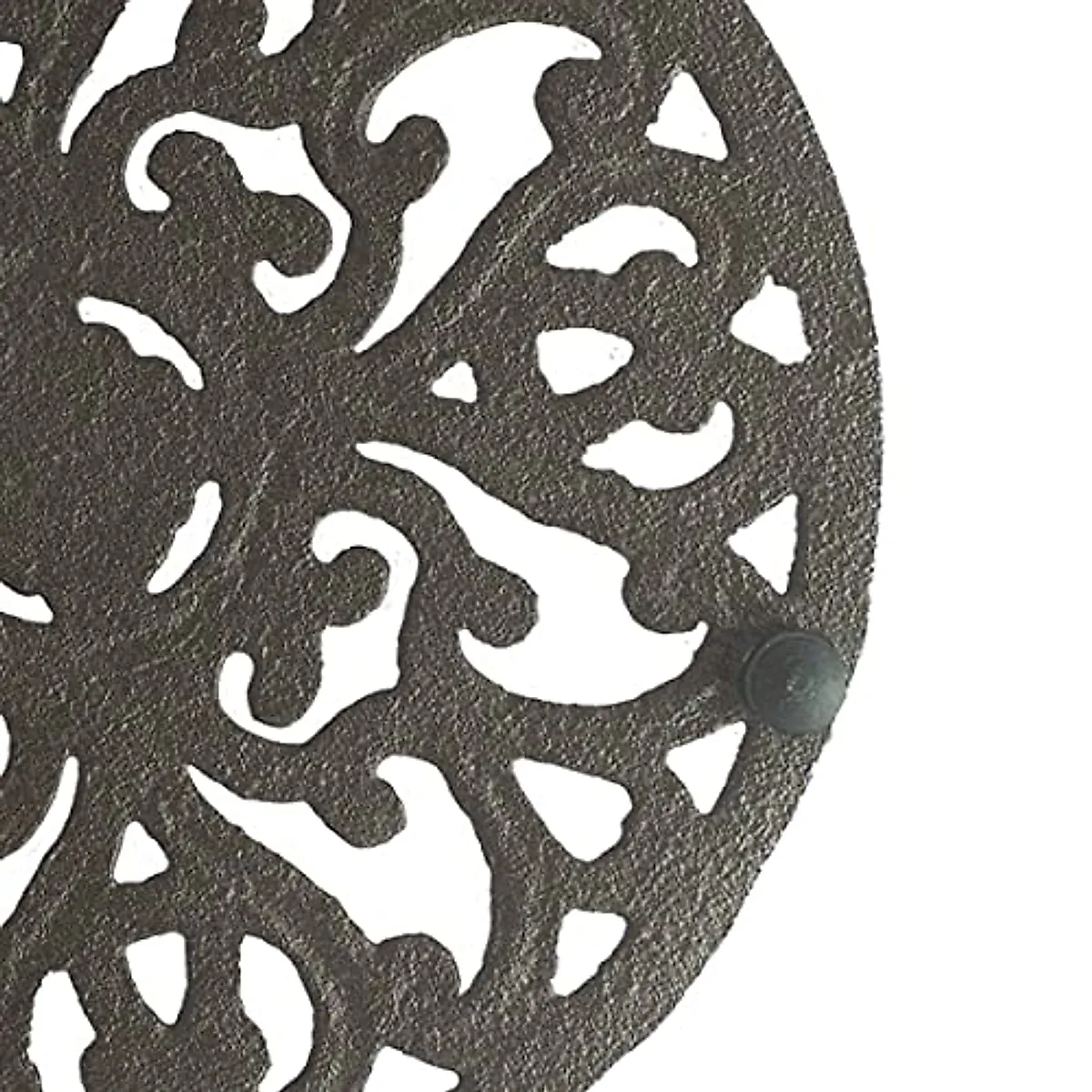 Cast Iron Trivet, Vintage Cutout Pattern Cast Iron Insulation Pad, Dutch Oven Trivet, Removable Rubber Legs Cast Iron Trivet, 2 Pack 7 Inches Trivet, Plates to Protect Table