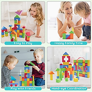 Grarg Foam Bath Blocks Toys for Toddlers 3-5,Non-Toxic & BPA Free Soft Stacking Baby Building Blocks Toys Gift for 3 4 5 Years Old Girls Boys Educational(38 PCS)