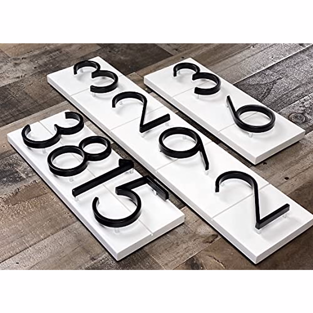5" Stainless Steel Floating House Number, Metal Modern House Numbers, Garden Door Mailbox Decor Number with Nail Kit, Coated Black, 911 Visibility Signage (0)