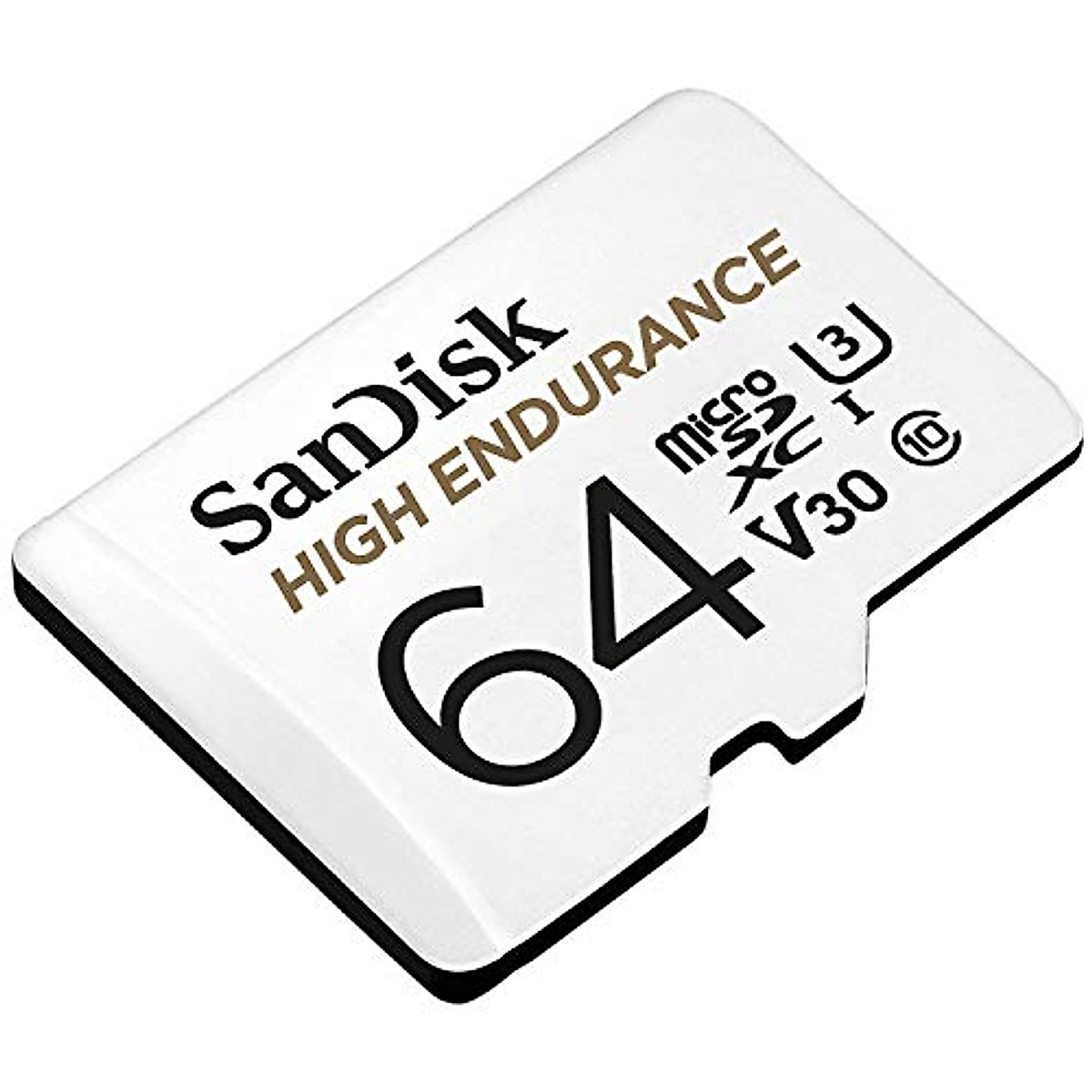 SanDisk 64GB High Endurance Video MicroSDXC Card with Adapter for Dash Cam and Home Monitoring Systems - C10, U3, V30, 4K UHD, Micro SD Card - SDSQQNR-064G-GN6IA