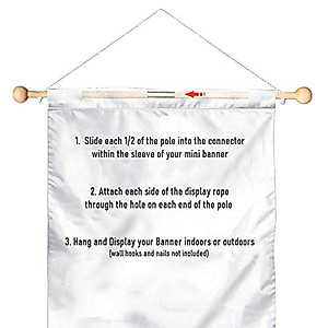 Sports Flags Pennants Company Garden Flag Banner Pole Wood Hanger