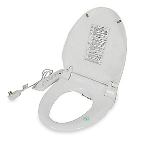 DENESTUS Upgraded Smart Electric Toilet Seat Auto Deodorization Warmer Dual Nozzles Fast Self Cleaning Bidet Cover Adjustable Temperature Janpan Style Fit Summer and Winter Professional Kits