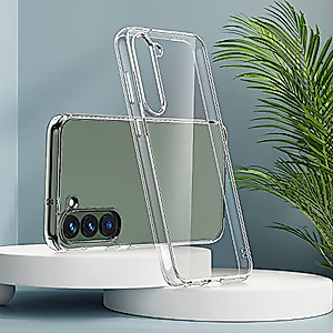 MILPROX Compatible with Samsung Galaxy S23 Clear Case, Cute Case Design for Girls Women, Shockproof Floral Pattern Hard Back for Samsung Galaxy S 23 5G Phone 2023 6.1 Inches-Clear