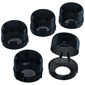 Stove Knob Covers for Child Safety,AOSITE 5 Pack Upgraded Gas Knob Covers for Kids Stove Guard with Strong Adhesive, Durable Design Childproof Oven Knob Locks for Babies and Pets,No Screws or Drill