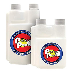 Plastic Flask for Liquor - 16 ounce with 1 ounce shot glass - Perfect Pourz