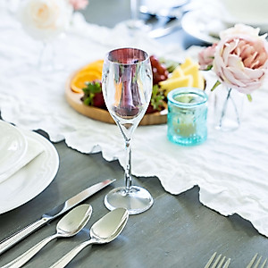 KLOVEO Plastic Champagne Flutes - Set of 6 - Made in Italy - Insanely Durable and Versatile Plastic Champagne Glasses - Reusable, Dishwasher Safe, Mimosa Glasses, White Wine - 5 oz, Clear