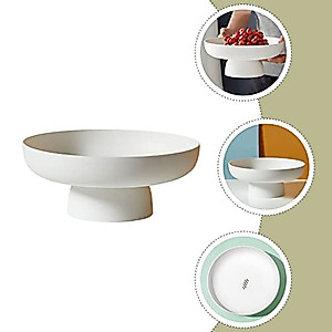 Luxshiny Salad Plate Footed Fruit Bowls Footed Cake Dessert Bowls Sashimi Sushi Plates Serving Trays for Dessert Sushi Fruits Snacks