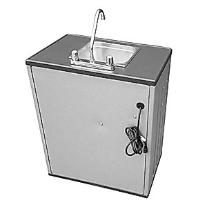 Concession Sinks - Standard Size Electric 1 Compartment with Hot Water for Food Vending Trailer, Hand Wash