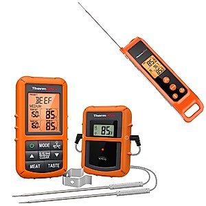 ThermoPro TP20 500FT Wireless Meat Thermometer +ThermoPro TP420 2-in-1 Instant Read Thermometer for Cooking