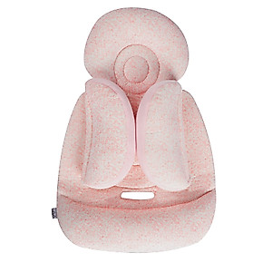 Beisto Baby Stroller Protection Cushion Car Seat Cushion Head and Body Support Pillow Double-Sided Protection Pillow for Newborn, Pink, One Size