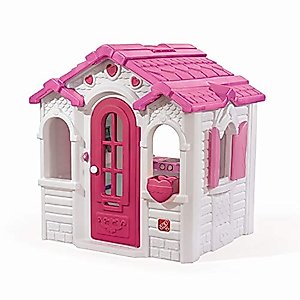 Step2 Sweetheart Kids Playhouse, Indoor/Outdoor Playset, Interactive Play with Sounds, Made of Durable Plastic, For Toddlers 1.5+ Years Old