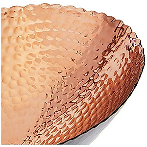 Elegance Oval Bowl, 14.75" x 11", Black/Copper