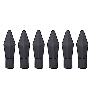 ccHuDE 25 Pcs Soft Rubber Practice Arrowhead Safety Glue On Target Arrow Tips for Shooting Practice Hunting Game