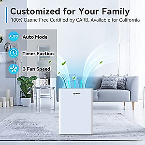Tailulu Air Purifiers for Home Large Room Up to 1614sqft, with Two H13 HEPA Air Filter-Pet Dander Version(One is already in the purifier) for Dust, Pet Dander, Smoke, Pollen