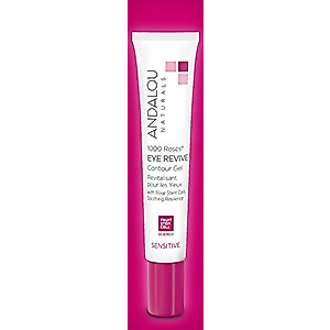 Andalou Naturals 1000 Roses Eye Revive Contour Gel, pomegranate,rose, 0.6 Fl Oz
