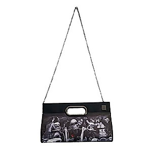 DGA Ride or Die Motorcycle Day of the Dead Rockabilly Lovers Fashion Clutch Purse w/Shoulder Strap