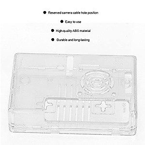 Transparent Case for Raspberry Pi ABS Cover Protective Clear Enclosure Case for Raspberry Pi 3 Plexiglas Klar Transparent durchsichtig, belüftet