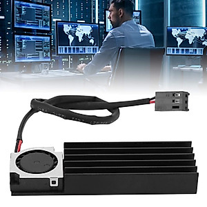 SSD Radiator with Fan Scientific Efficient Cooling Air Duct Heat Sink Thermal Module for All M.2 2280 Hard Drives and Desktop Computers