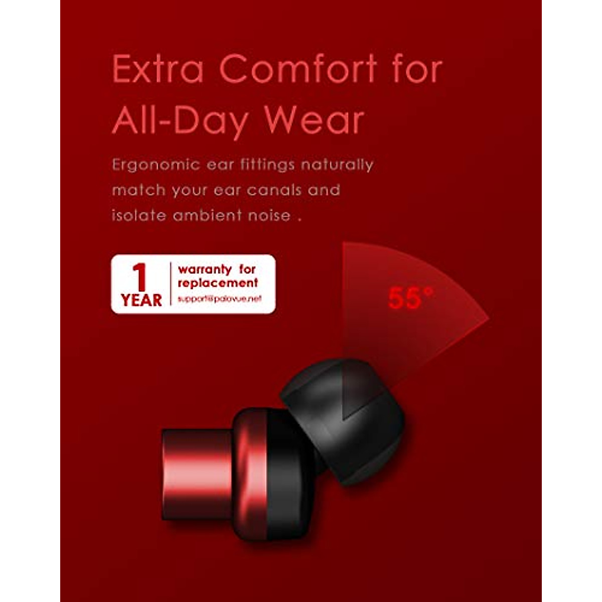 PALOVUE Lightning Headphones Magnetic in-Ear Earphones MFi Certified Earbuds with Mic Controller Compatible iPhone 14 13 12 11 Pro Max iPhone X XS Max XR iPhone 8 P iPhone 7 P EarflowPlus Metallic Red