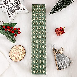 Lulu Home Christmas Wrapping Paper Set, 10ft x 30inch - 4 Rolls (100 sq. ft. ttl.) Kraft Brown Wrapping Paper, Assorted Rustic Thick Gift Jumbo Wrapping Paper for Xmas Holiday Present Packaging