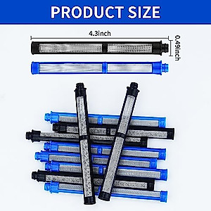 Airless Spray Gun Filter 287032 and 287033 Compatible with Suitable for Spray Gun Contractor II and FTx II Latex 60 Mesh 10pcs and 100 Mesh 10pcs(20 PCS)