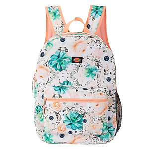 Dickies Backpack Classic Logo Water Resistant Casual Daypack for Travel Fits 15.6 Inch Notebook (Cactus Rose)