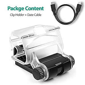 ICESPRING Phone Clip Holder Clamp Mount Stand Bracket for Playstation 4 Slim Pro PS4 Wireless Controller