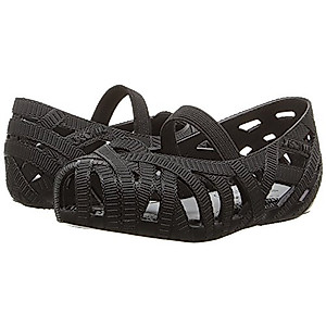Mini Melissa Baby-Girl's Jean + Jason WU Ballet Flat, Black, 5 Regular US Toddler