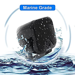 Herdio 4 Inches Heavy Duty Waterproof Boat Marine Bluetooth Speakers Surface Mounted for Camper Skid Steer ATV UTV RZR Golf Cart Tractor
